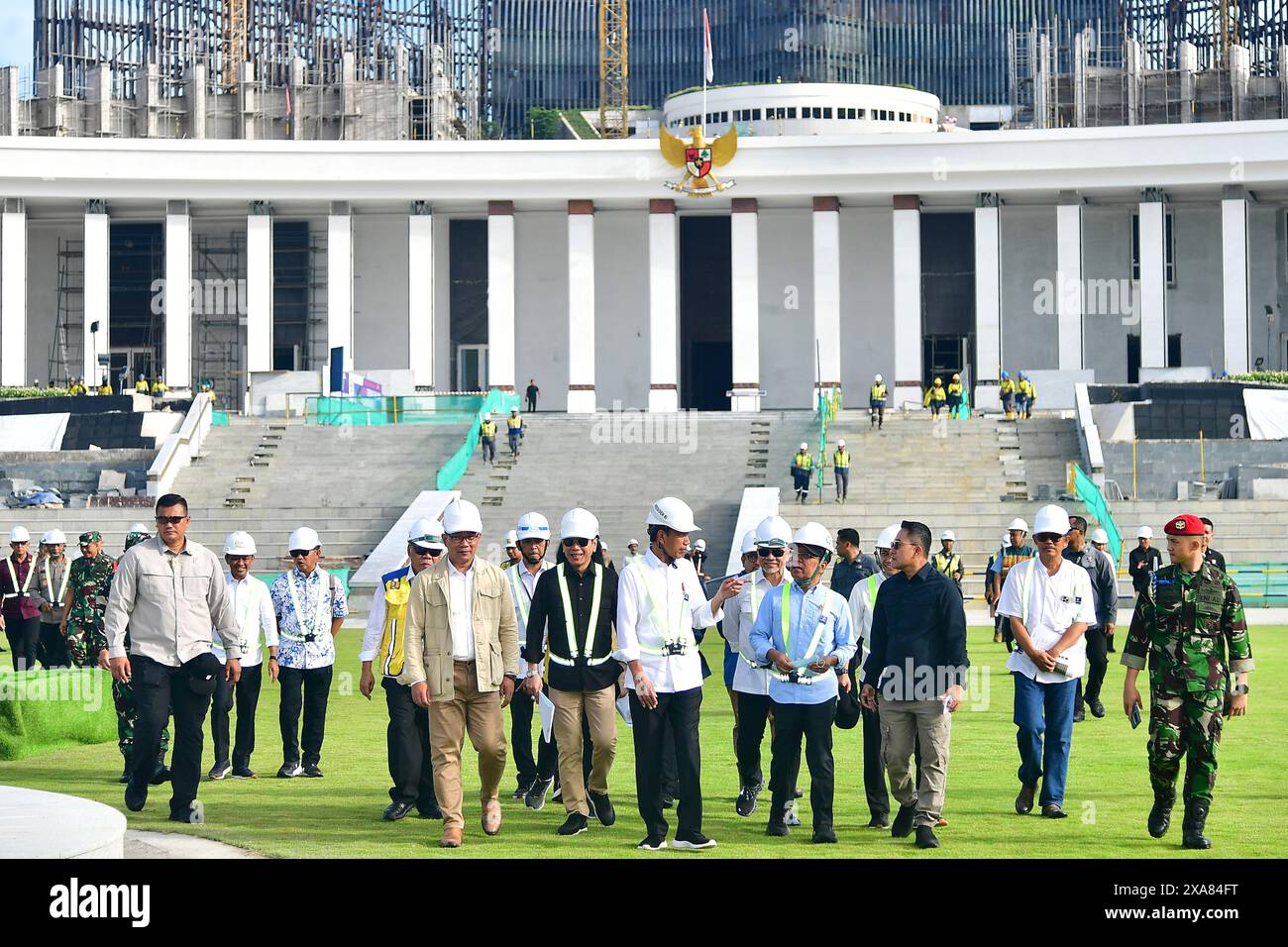 In this photo released by Indonesian Presidential Palace, Indonesian ...