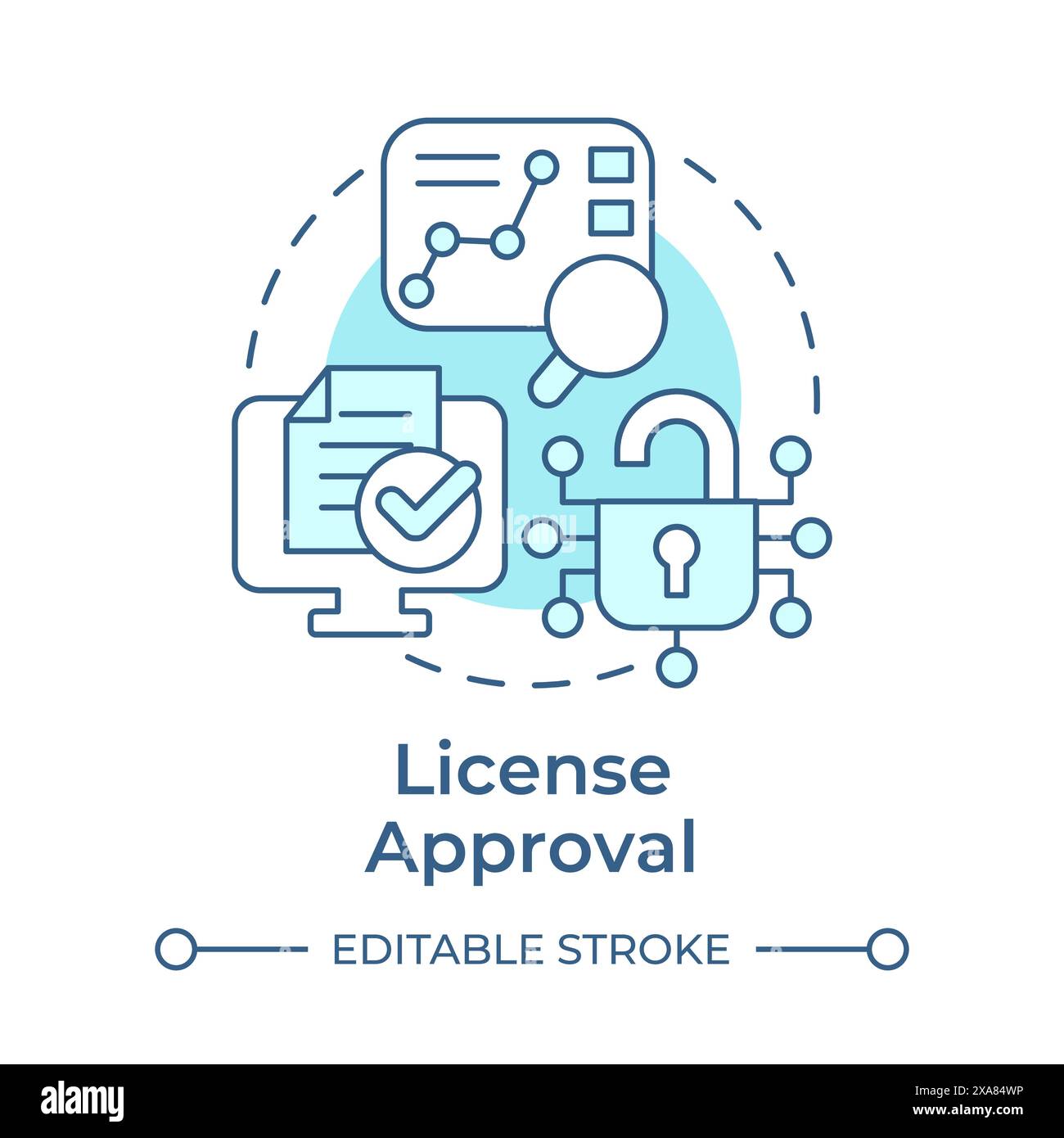 License validation hi-res stock photography and images - Alamy