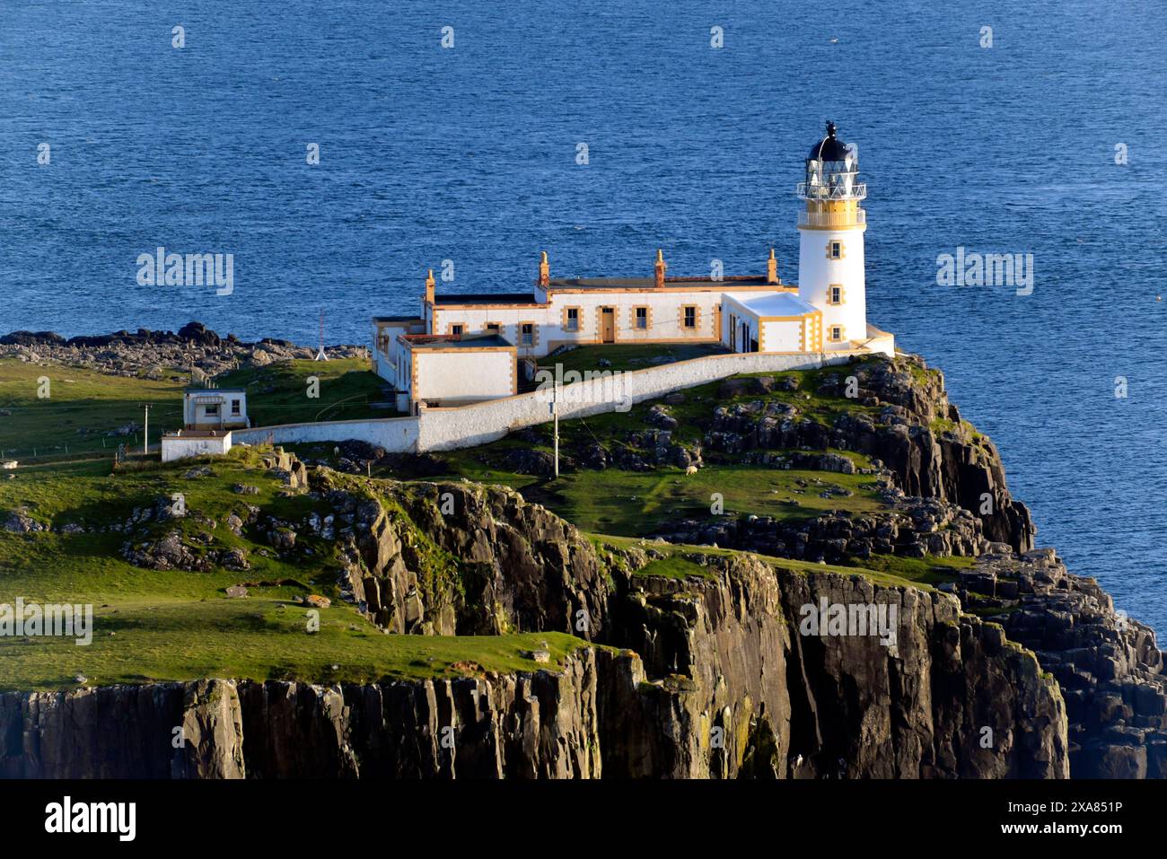 Neist Point, Isle of Skye, Scotland, United Kingdom, Europe, A white ...