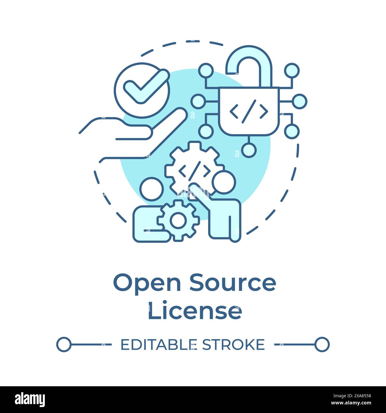 Open source license soft blue concept icon Stock Vector Image & Art - Alamy Open source license soft blue concept icon Stock Vector Image & Art - Alamy