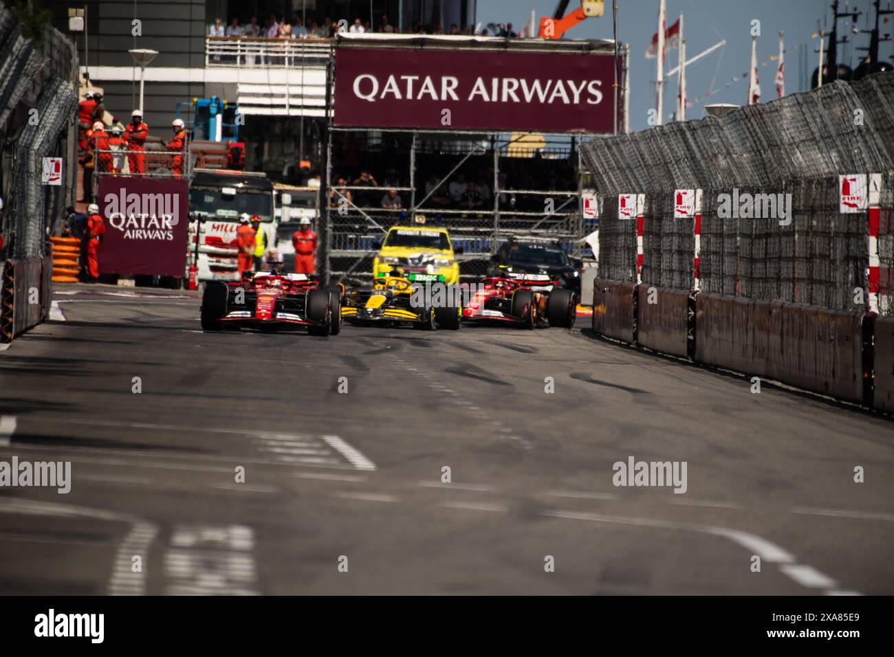 Monte-Carlo, Monaco - 26 MAY 2024, #16 Charles Leclerc (MCO, Ferrari), #81 Oscar Piastri (AUS ...