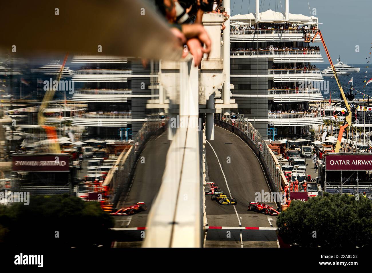 Monte-Carlo, Monaco - 26 MAY 2024, #16 Charles Leclerc (MCO, Ferrari), #81 Oscar Piastri (AUS ...