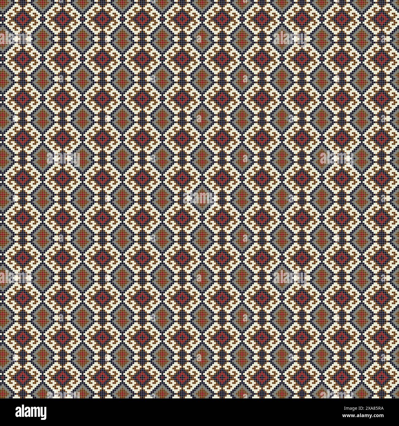Traditional Bulgarian embroidery vector pattern Stock Photo - Alamy