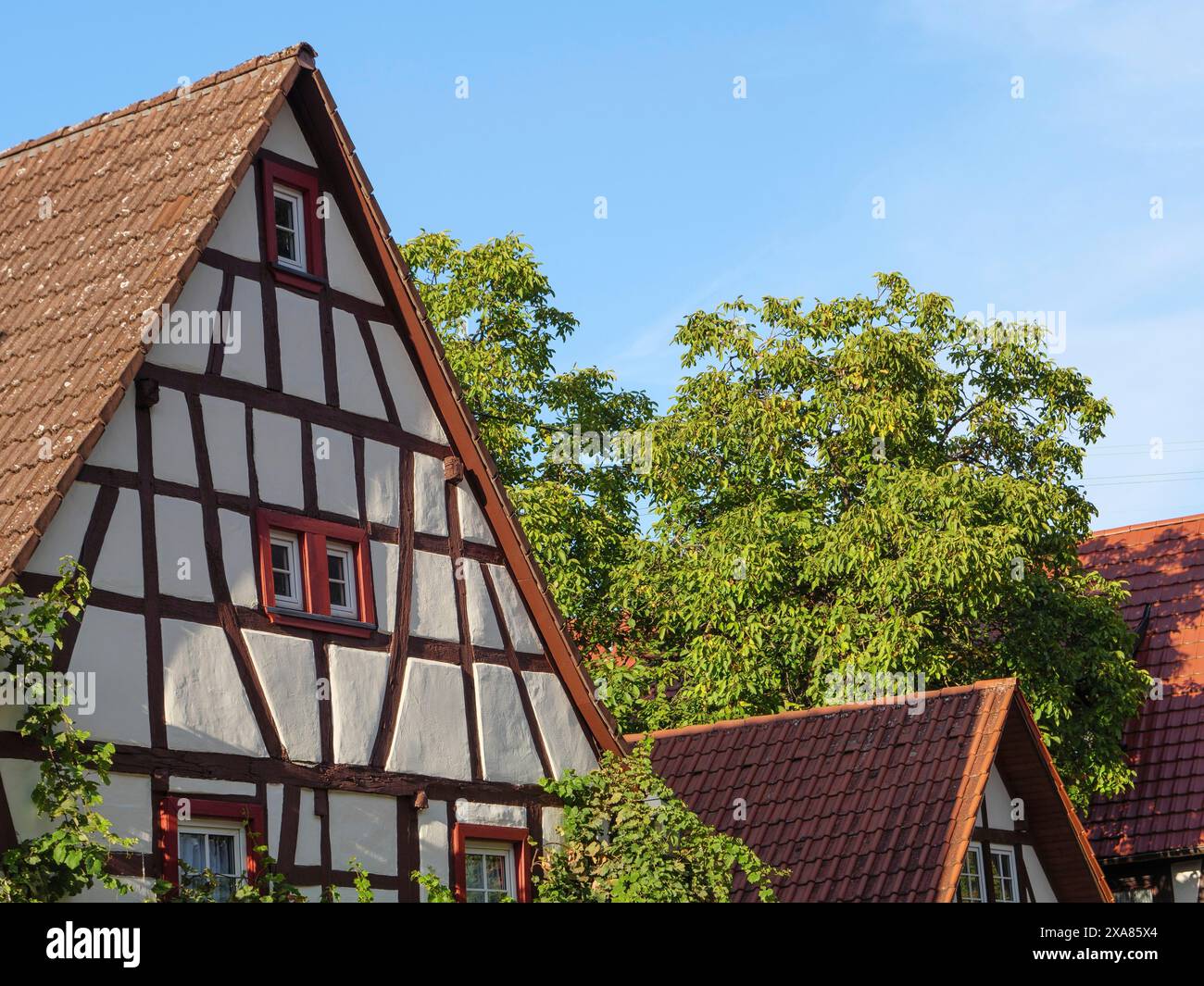 Half-timbered house with gable roof, Kandel, Germany Stock Photo - Alamy