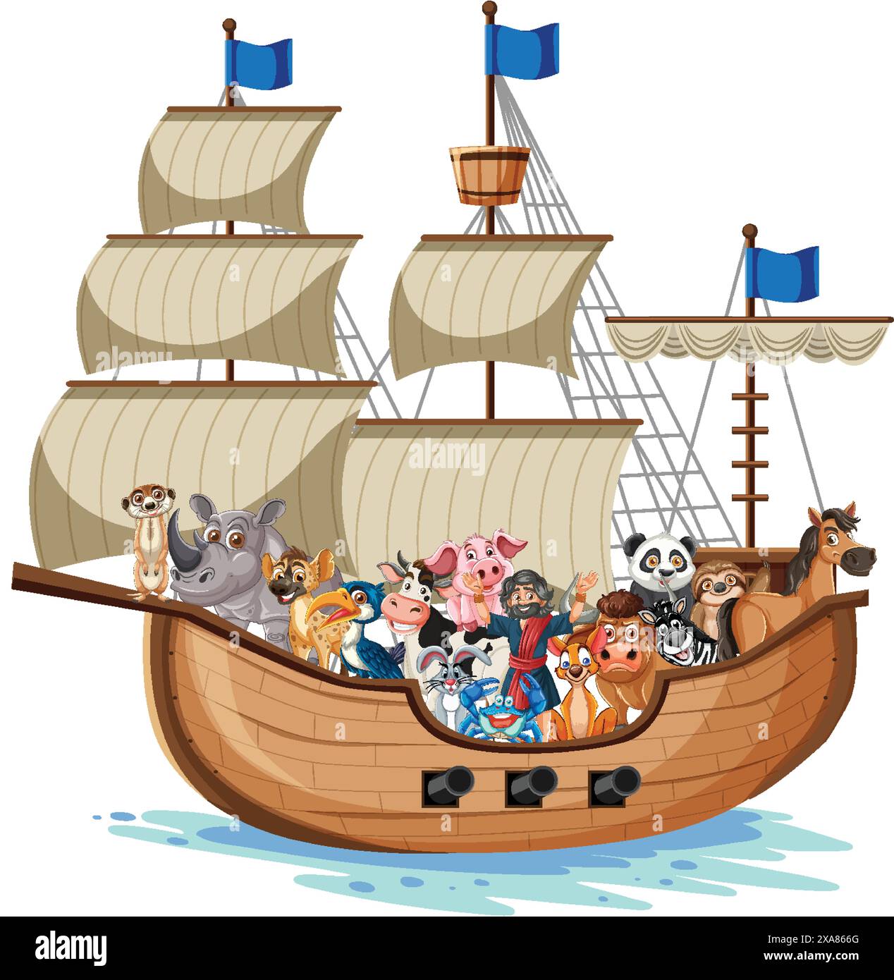 Illustration various flags on Cut Out Stock Images & Pictures - Alamy