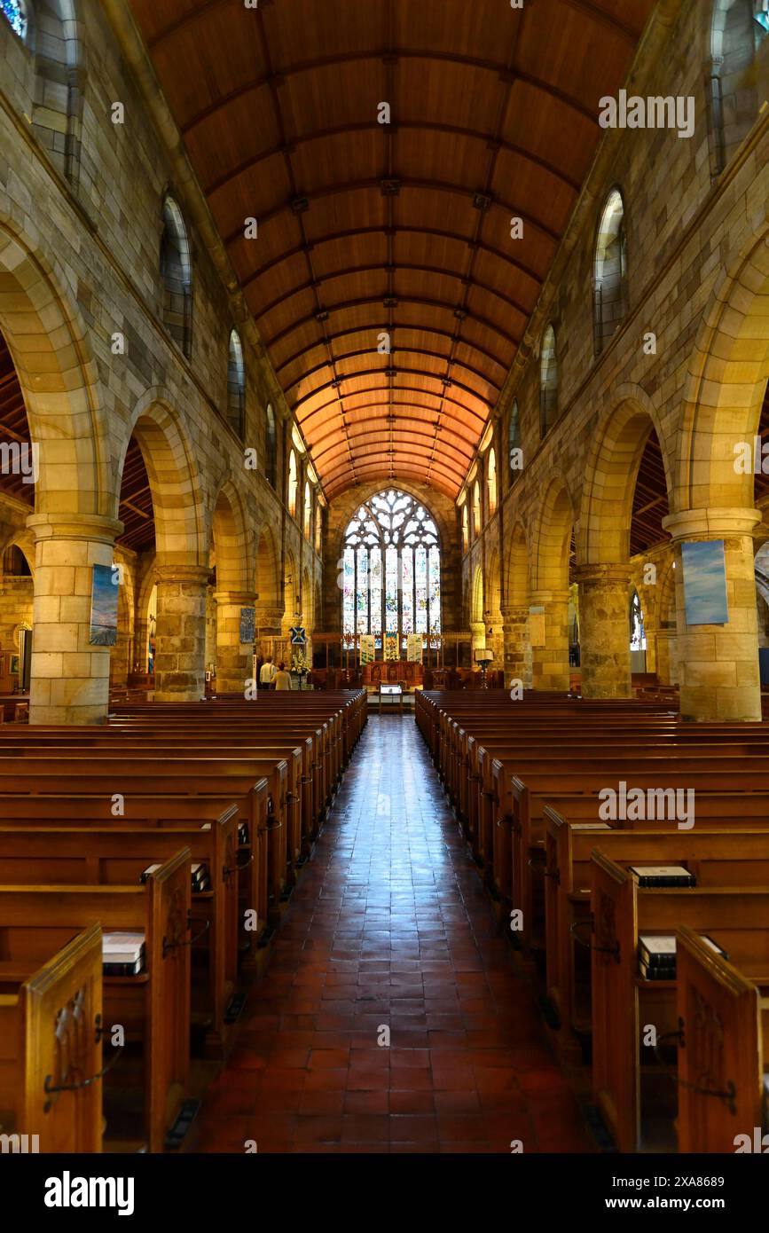 Interior view of St Salvator's Chapel at the University of St Andrews ...