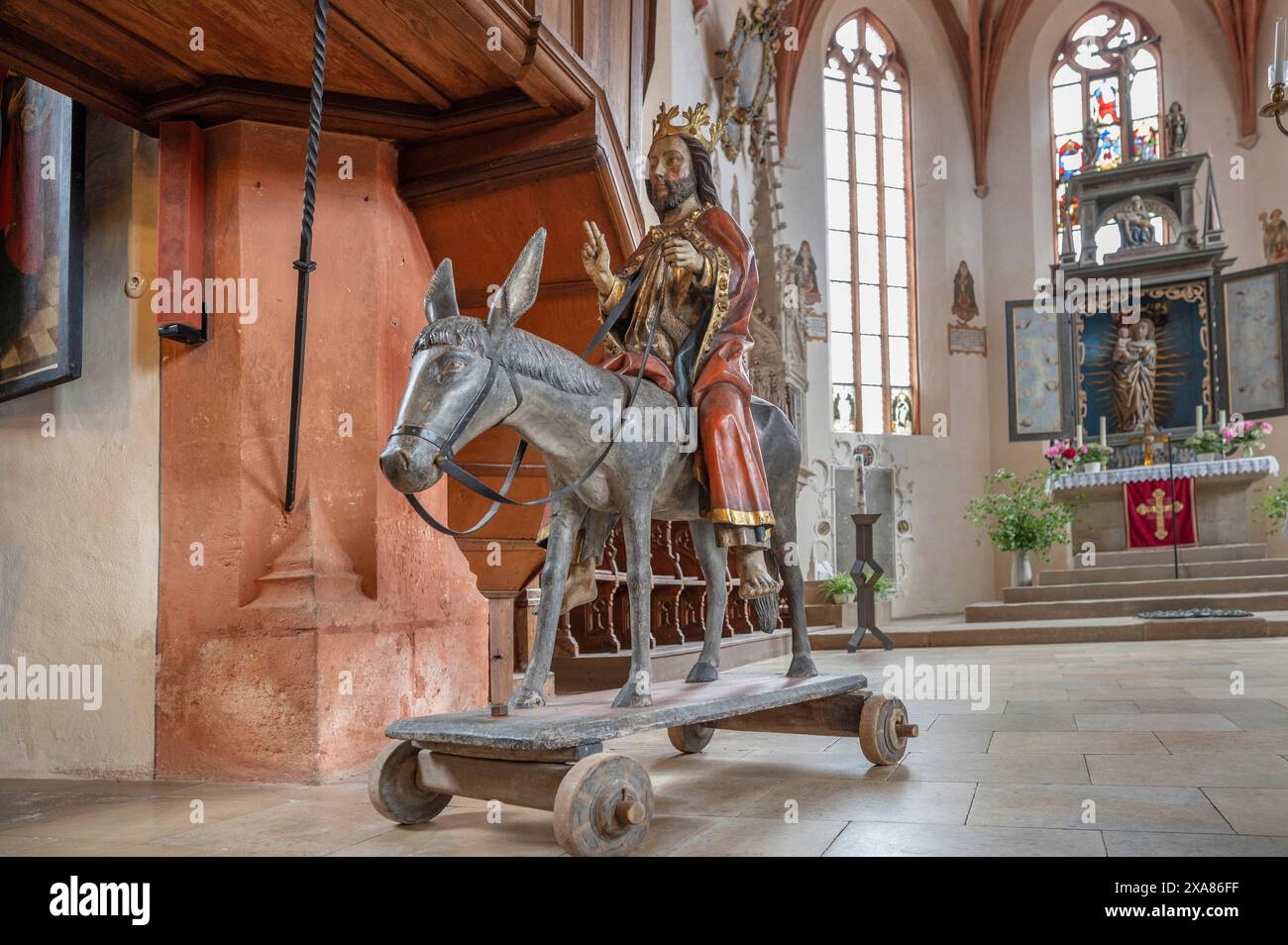 Palm tree sculpture created around 1470, St Mary's Church ...