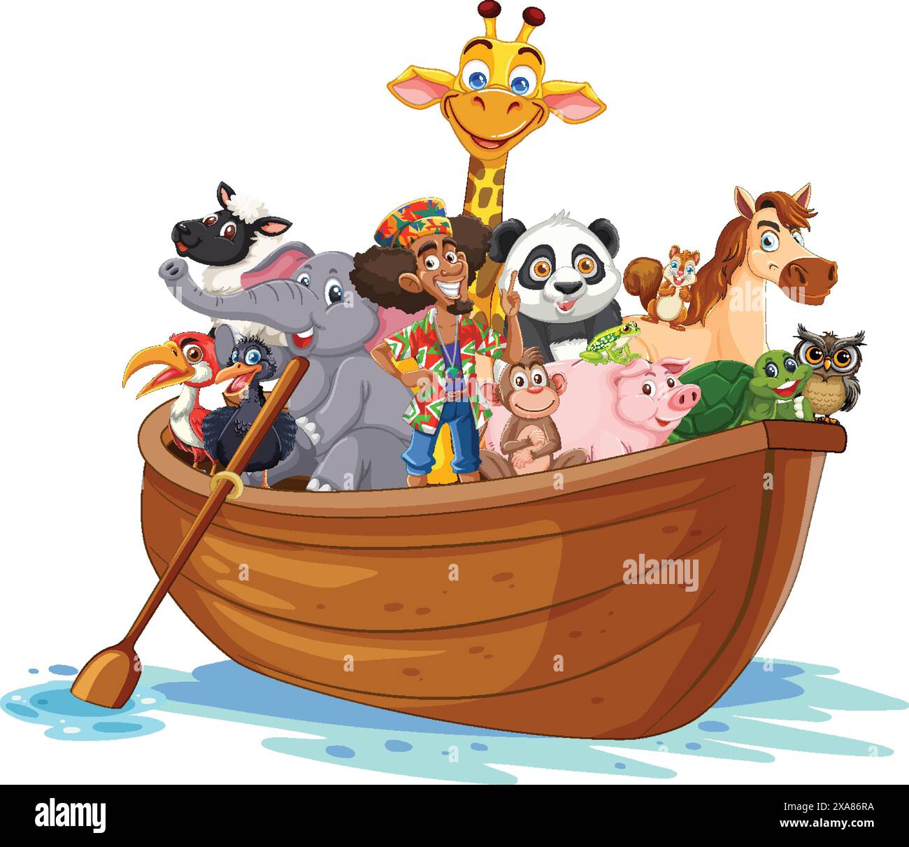 Person in a boat Cut Out Stock Images & Pictures - Alamy