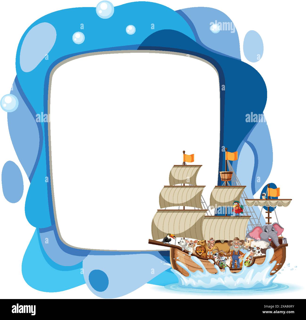 Sailing on a boat for children Stock Vector Images - Alamy