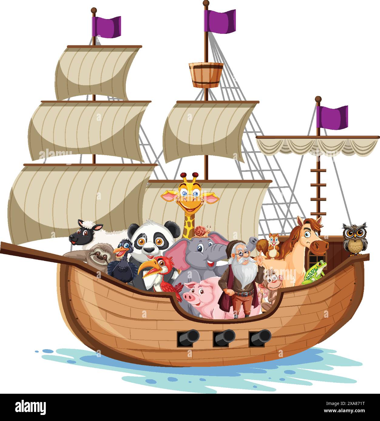 Pig ship Stock Vector Images - Alamy