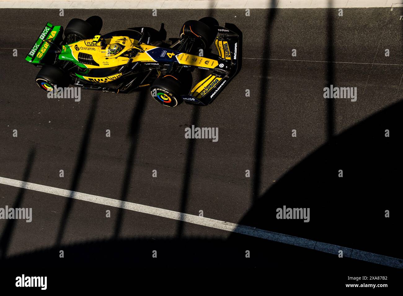 Monte-Carlo, Monaco - 26 MAY 2024, #4 Lando Norris (GBR, McLaren), 2024 Formula 1 Monaco Grand ...