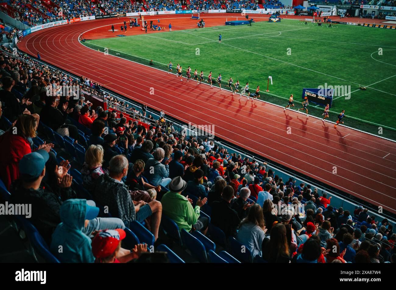 OSTRAVA, CZECHIA, MAY 28, 2024: Middle Distance Athletes during the ...