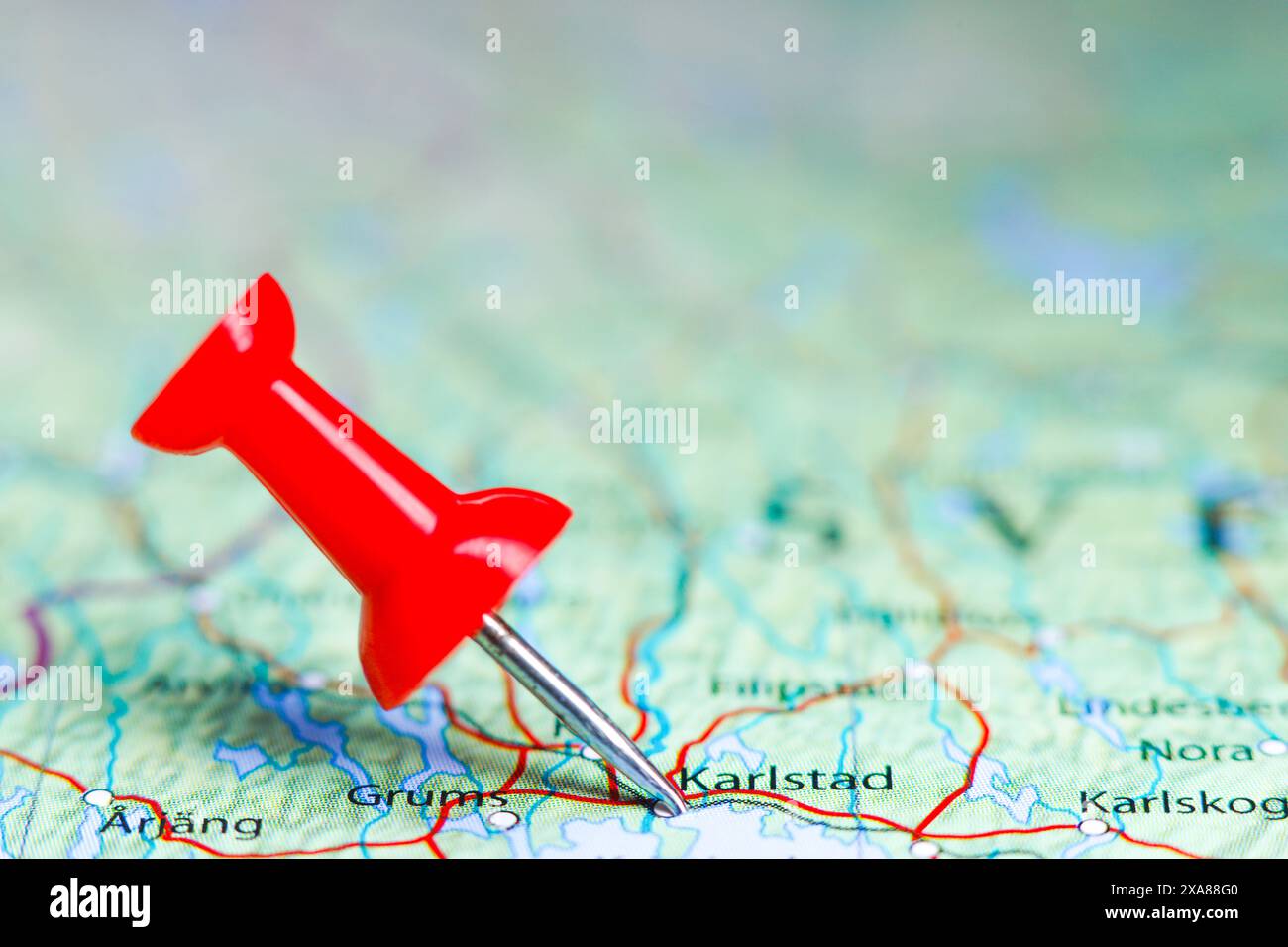 Karlstad map hi-res stock photography and images - Alamy