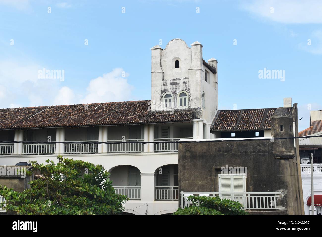 A old building. The Galle Fort, also known as the Dutch Fort or the ...