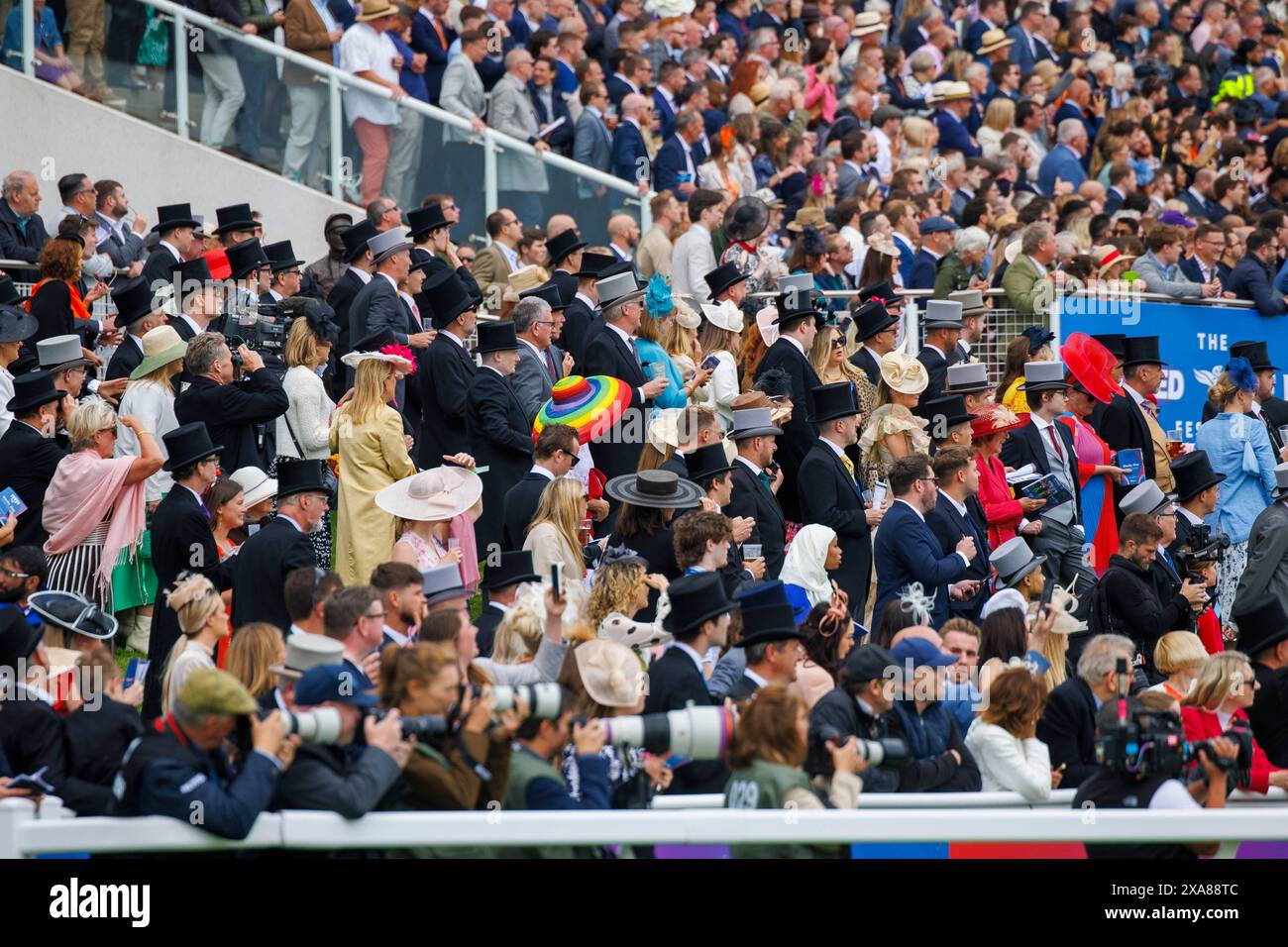 Full grandstand on derby day hi-res stock photography and images - Alamy