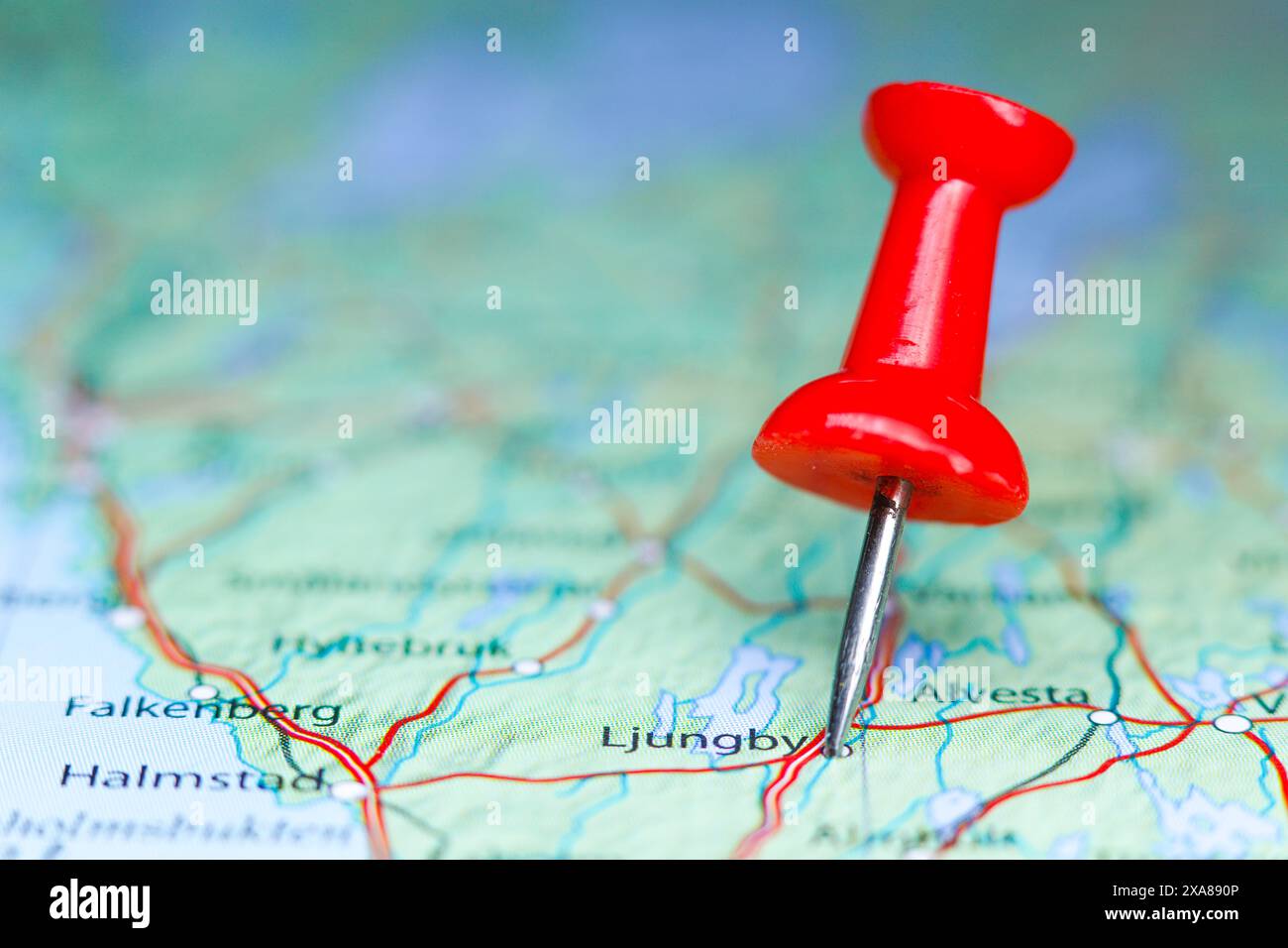 Map of ljungby hi-res stock photography and images - Alamy