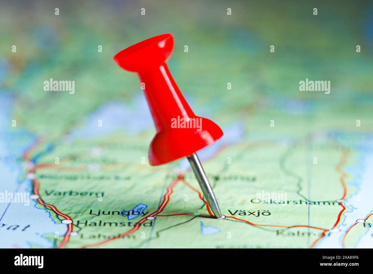 Vaxjo map hi-res stock photography and images - Alamy