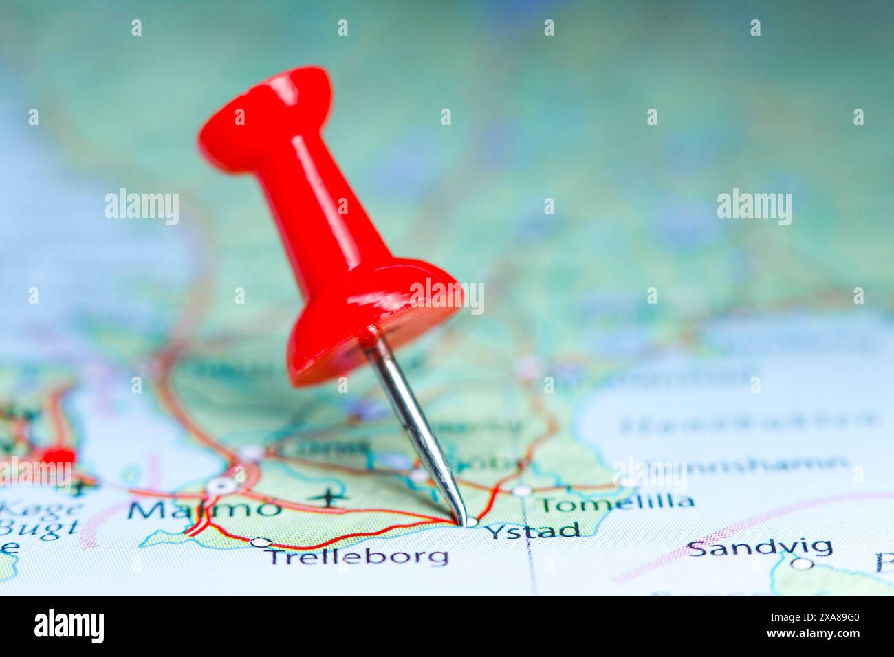 Ystad map hi-res stock photography and images - Alamy