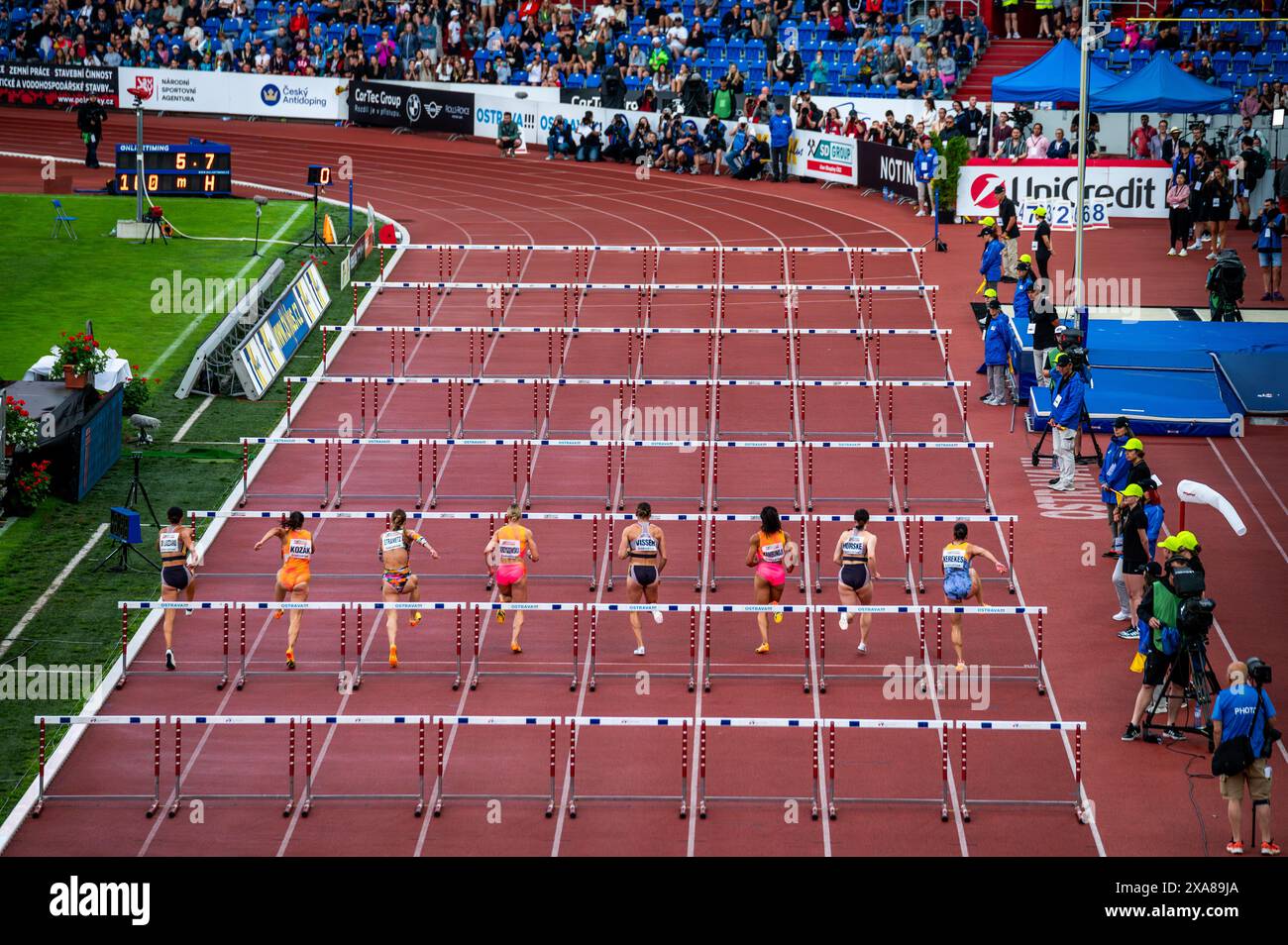OSTRAVA, CZECHIA, MAY 28, 2024: Professional Female Track and Field ...