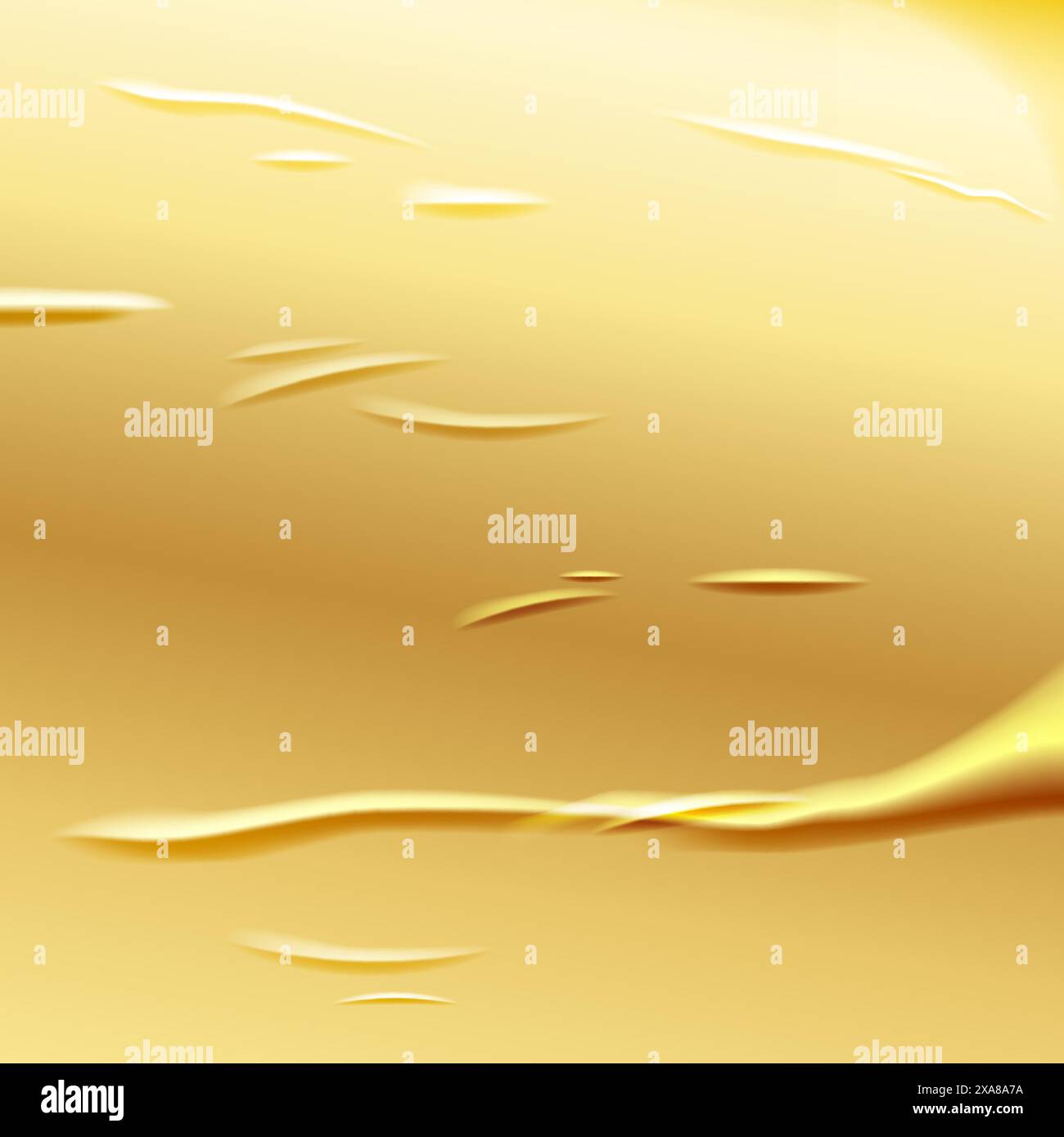 Wrinkle gold paper square poster. Glued effect background. Vector ...