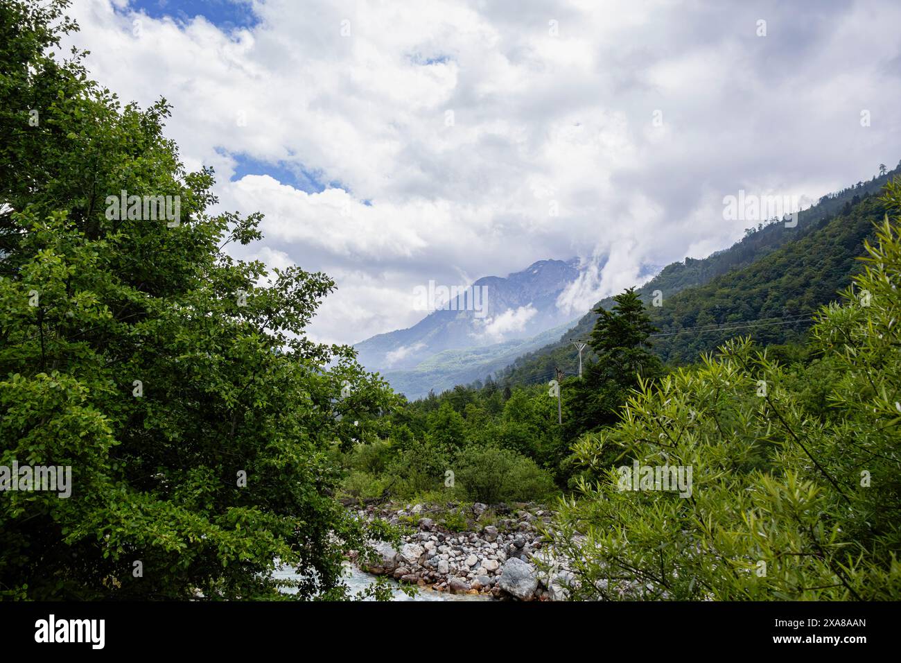 Valbona river valley Stock Photo - Alamy