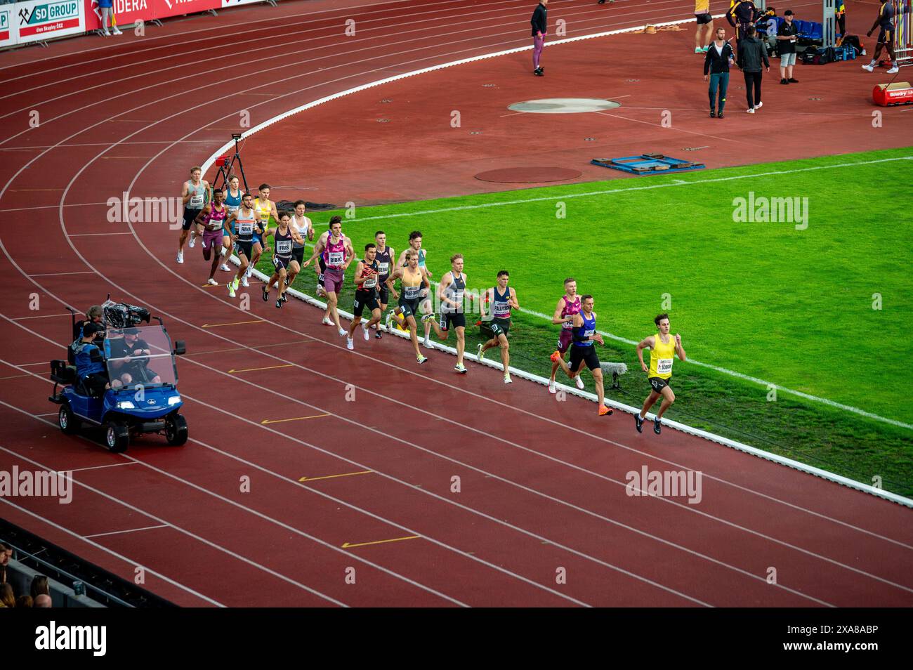 OSTRAVA, CZECHIA, MAY 28, 2024: Professional Male Track and Field ...