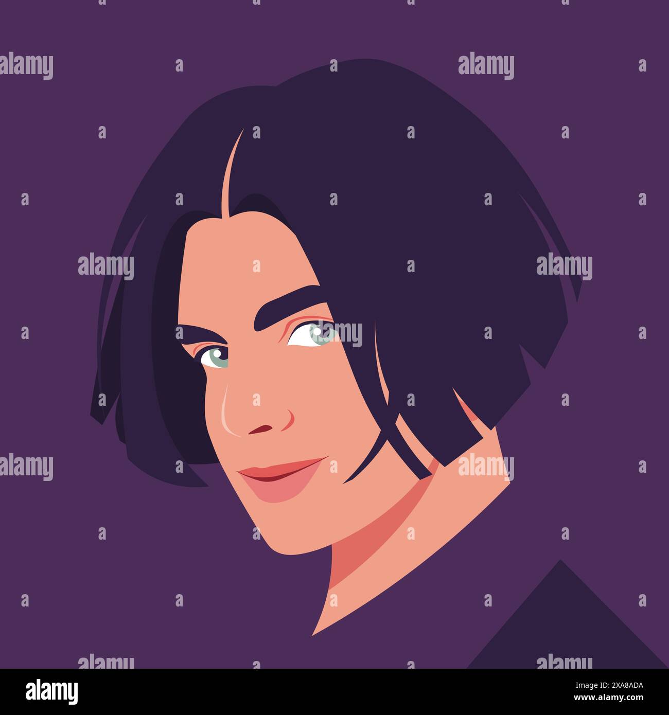 Young designer portrait Stock Vector Images - Alamy