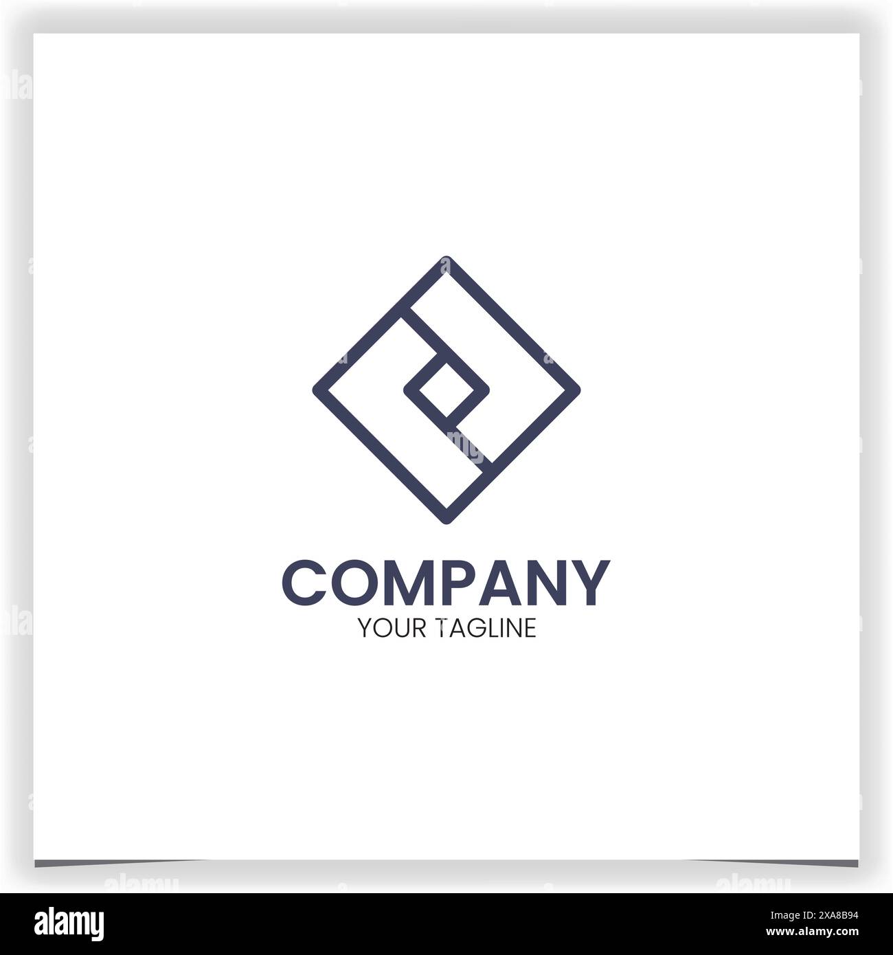 Vector squares logo design template Stock Vector Image & Art - Alamy