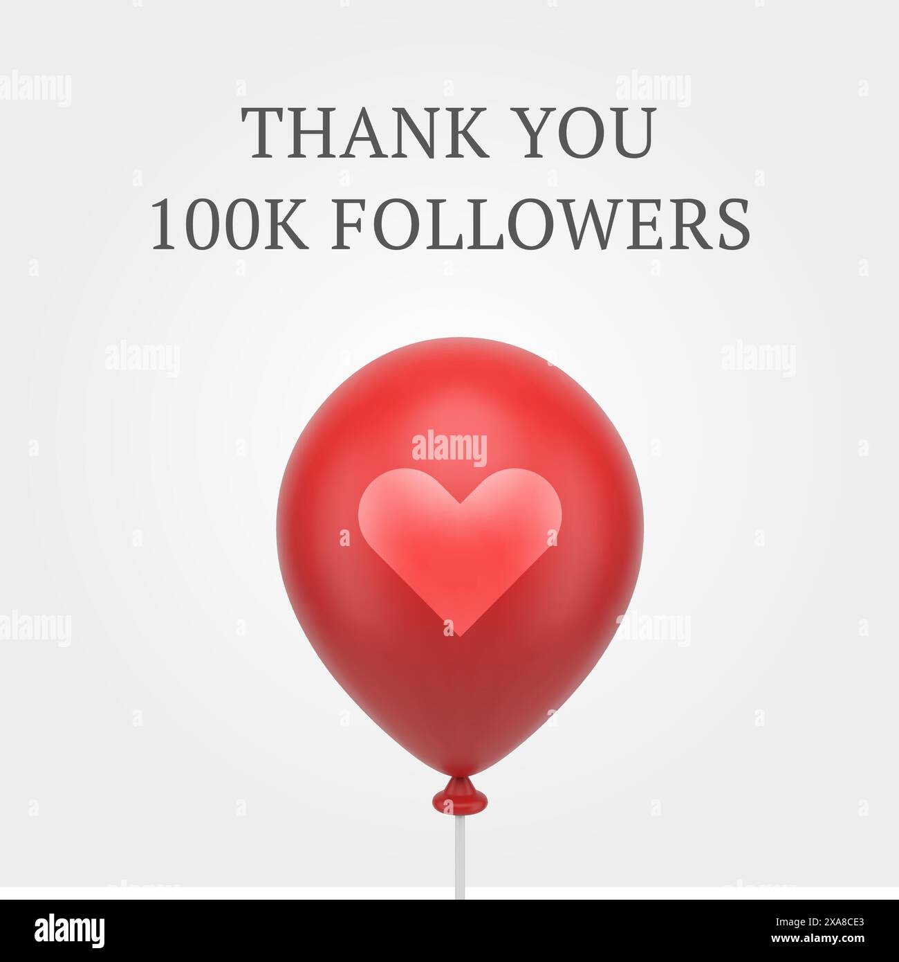 Thank you follower like subscription heart air balloon social media ...