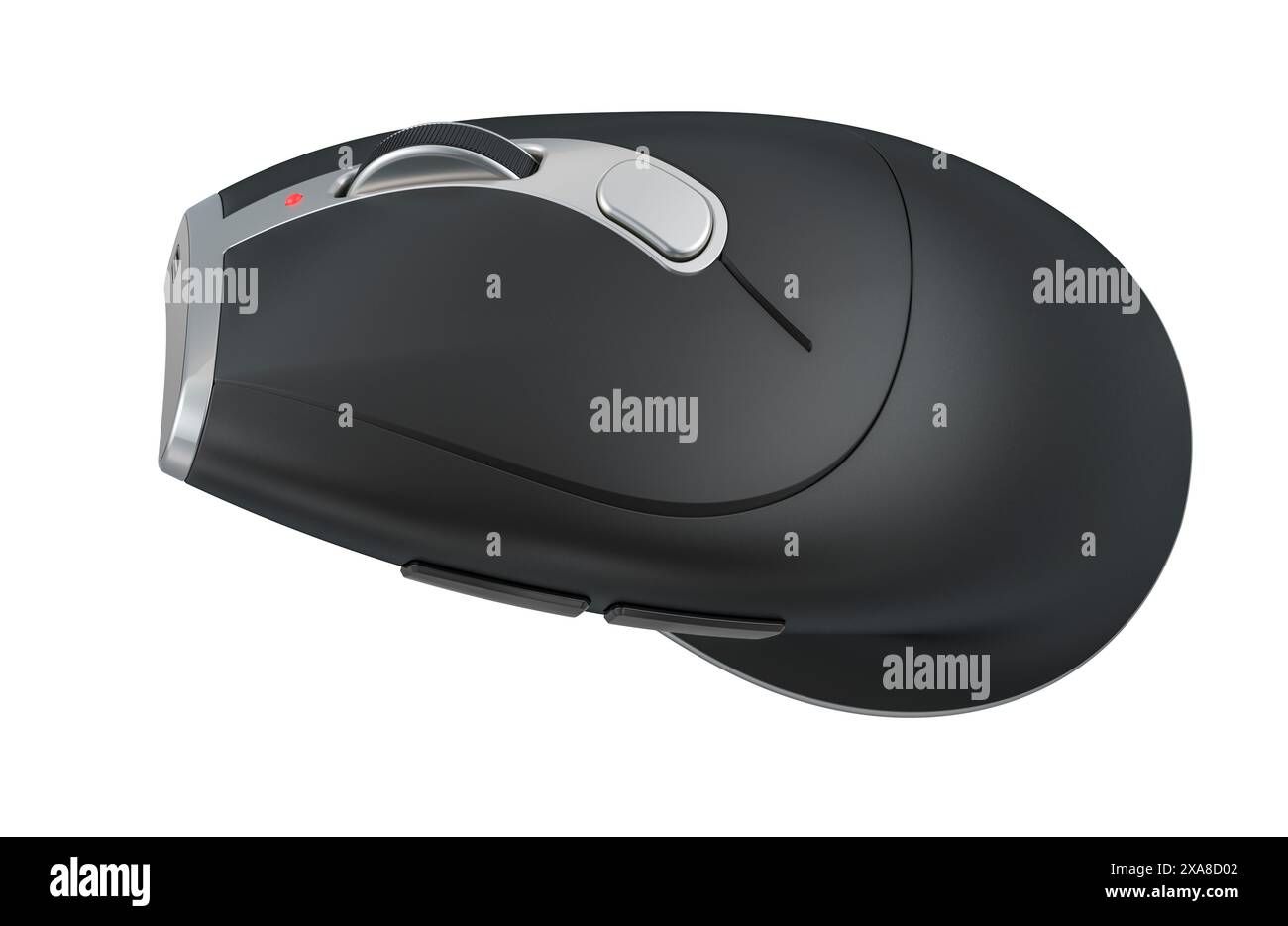 Ergonomic wireless vertical computer mouse, right handed. 3D rendering ...