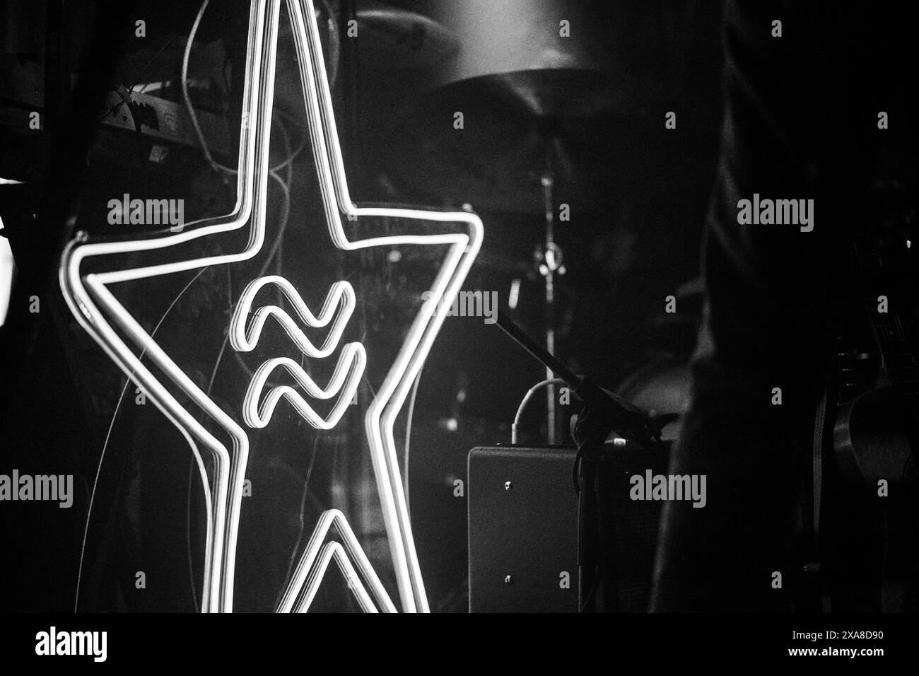 Manchester concert venue Black and White Stock Photos & Images - Alamy