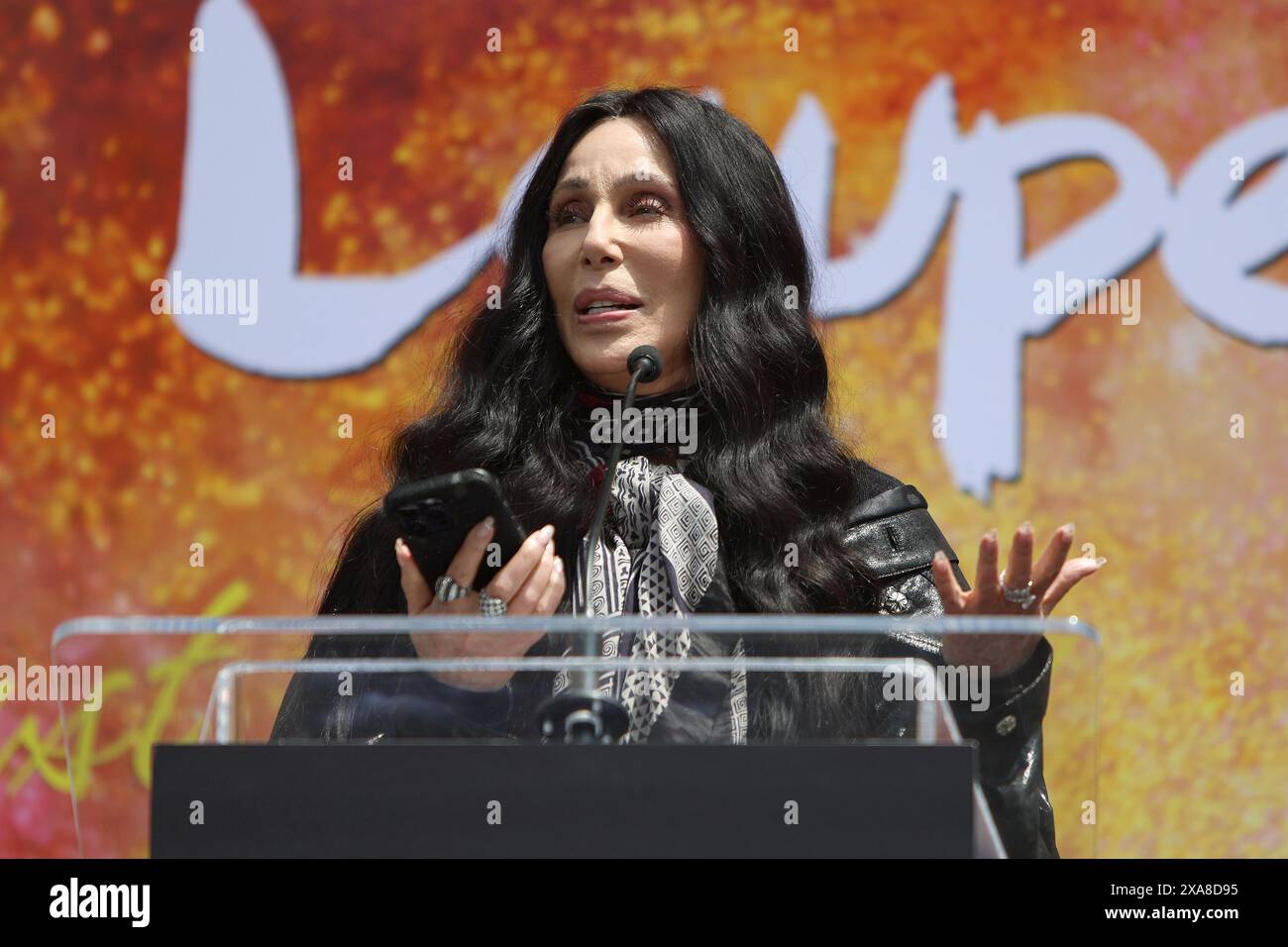 June 5, 2024, Los Angeles, California, USA: Cher at a ceremony honoring ...