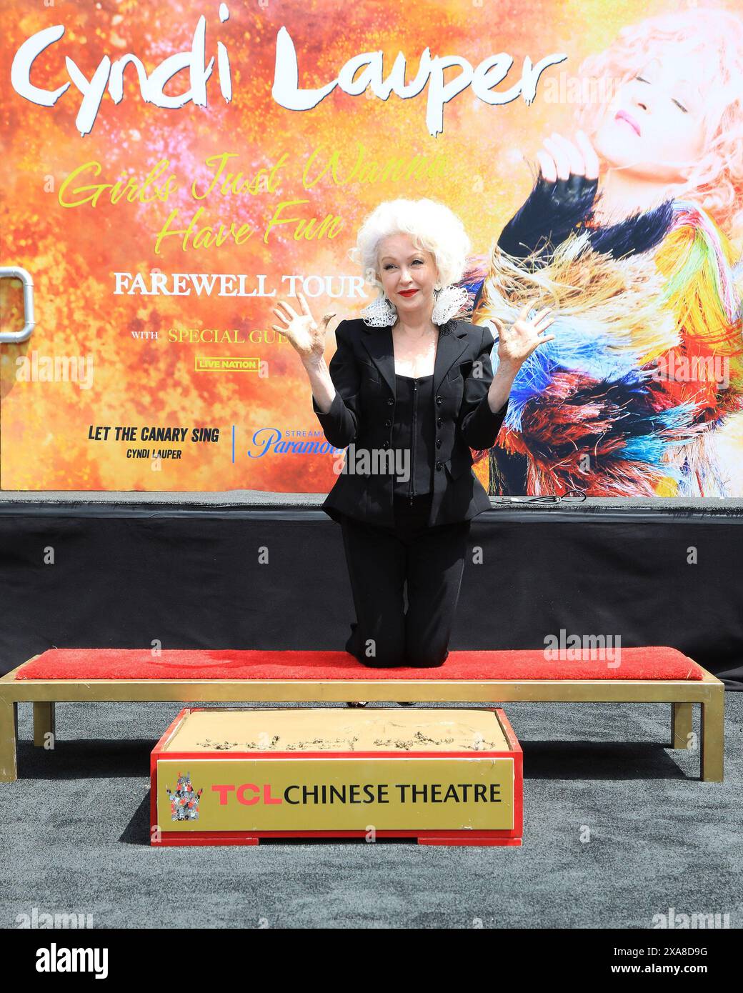 June 5, 2024, Los Angeles, California, USA: Cyndi Lauper at a ceremony ...