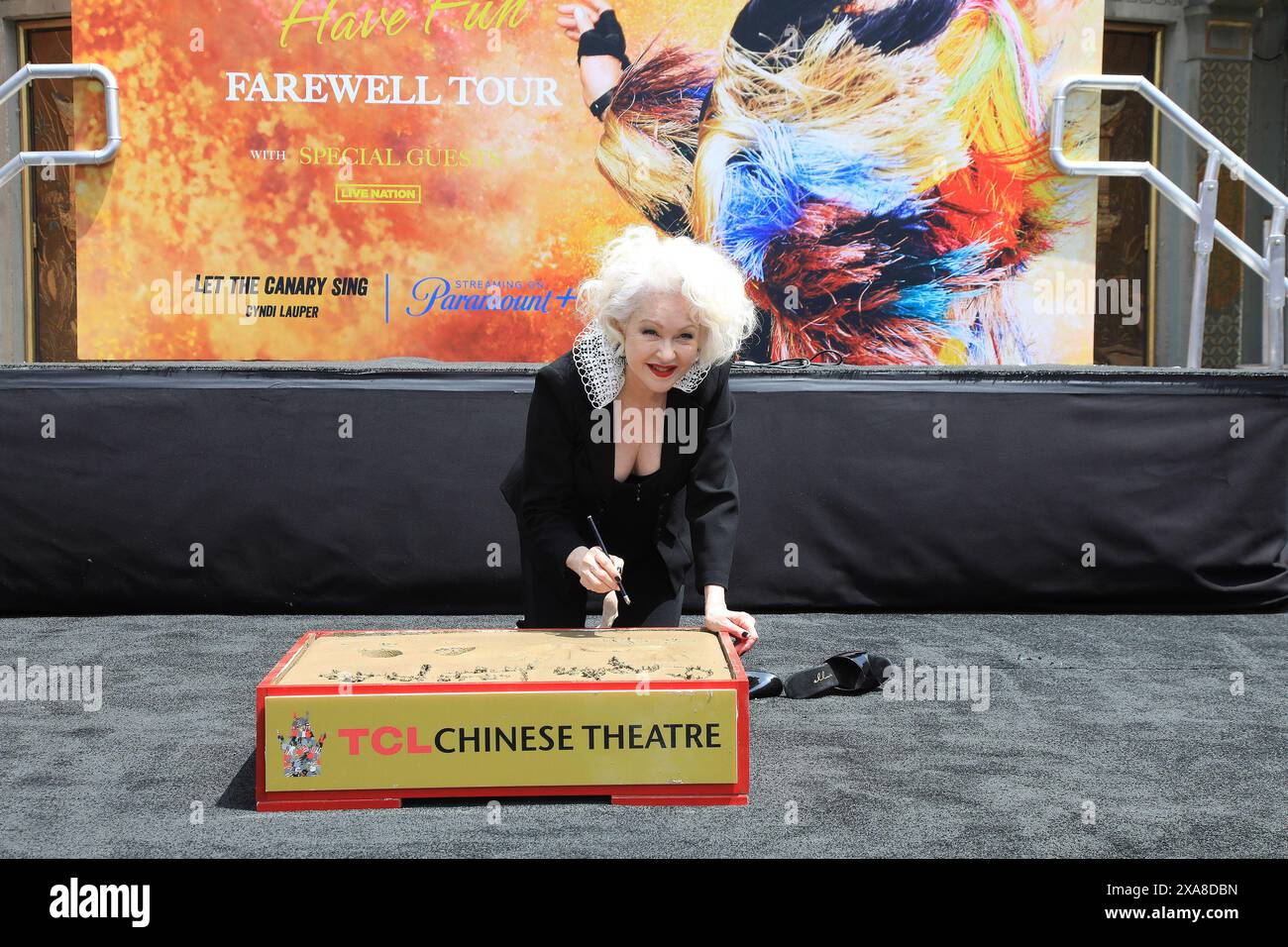 June 5, 2024, Los Angeles, California, USA: Cyndi Lauper at a ceremony ...