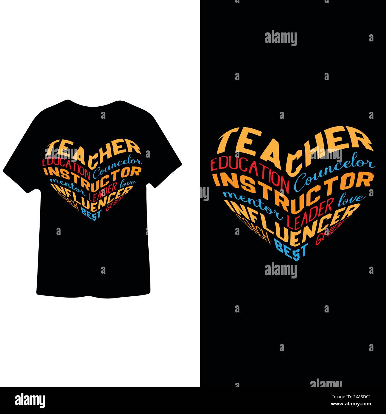 Teachers t shirt design hi-res stock photography and images - Alamy