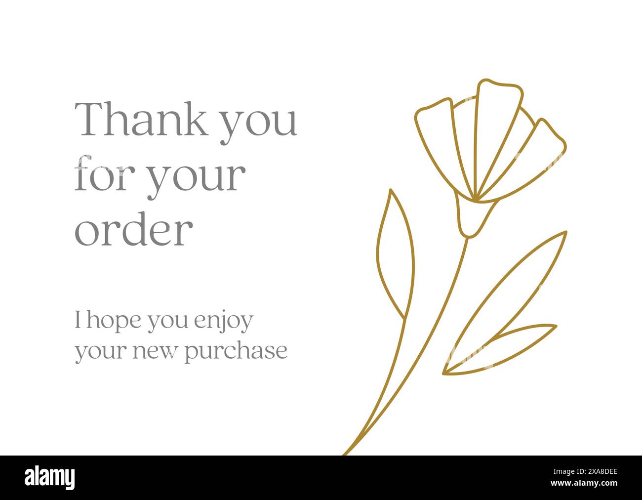 Thank you for order purchase business vintage card banner flower bloom ...