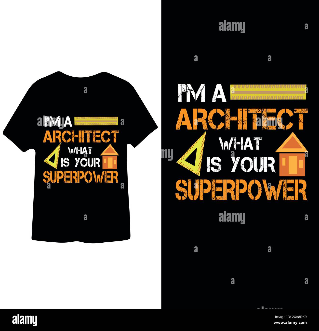 I'm an Architect what is your superpower text-based t-shirt design ...