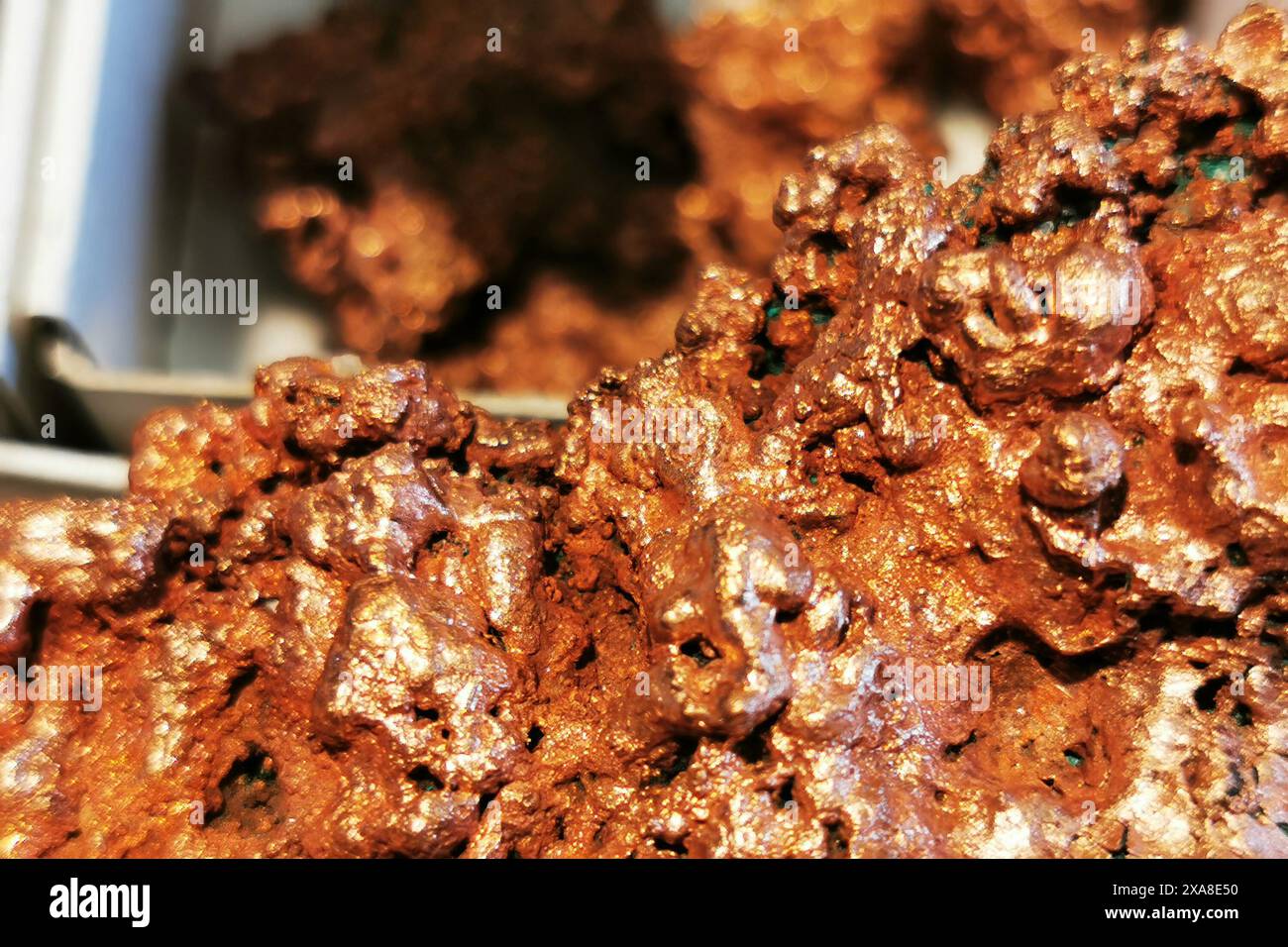 red copper mineral texture as nice background Stock Photo - Alamy