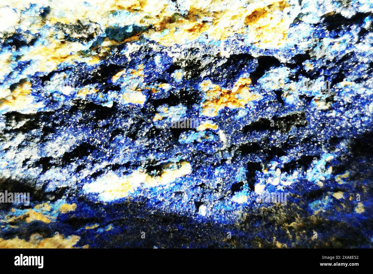 blue azurite mineral texture as natural background Stock Photo - Alamy