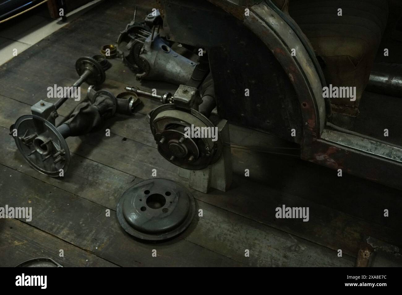 old car workroom as very nice technology background Stock Photo - Alamy