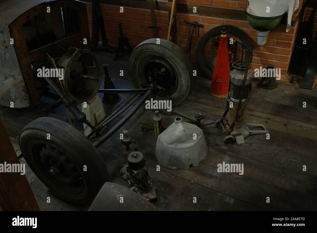 old car workroom as very nice technology background Stock Photo - Alamy