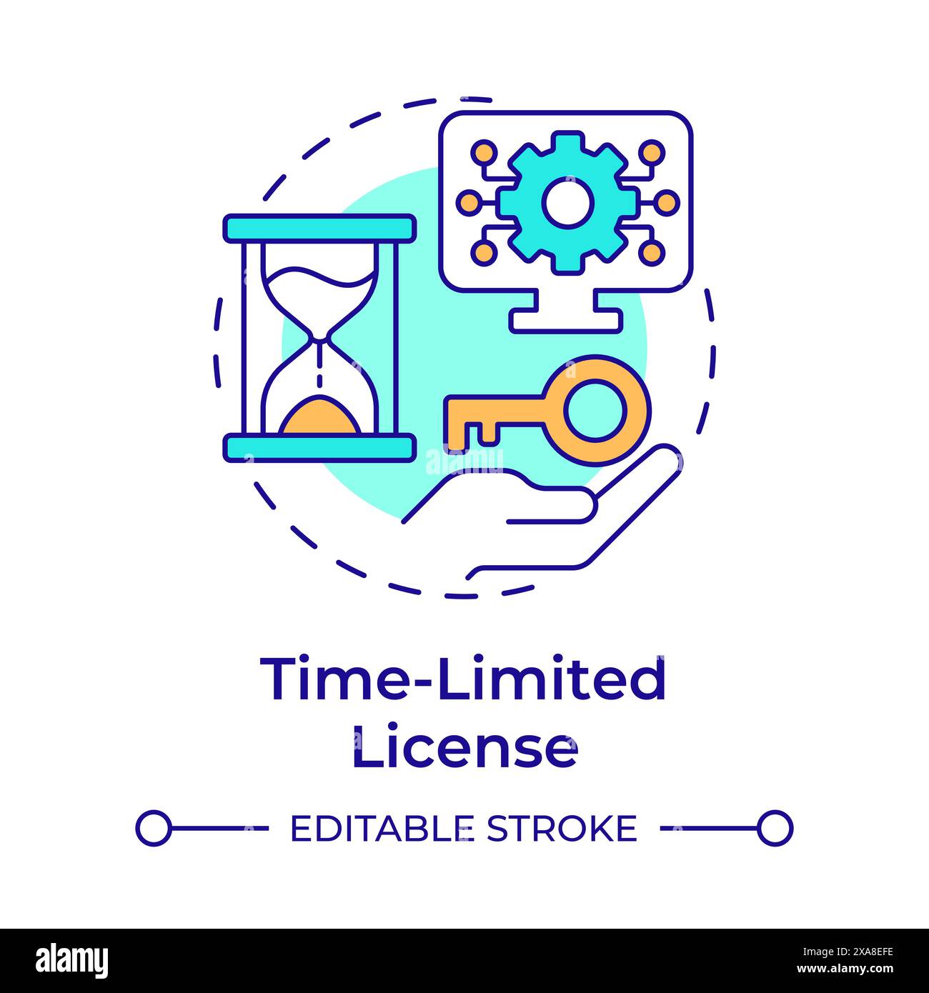 Time-limited license multi color concept icon Stock Vector Image & Art ... Time-limited license multi color concept icon Stock Vector Image & Art ...