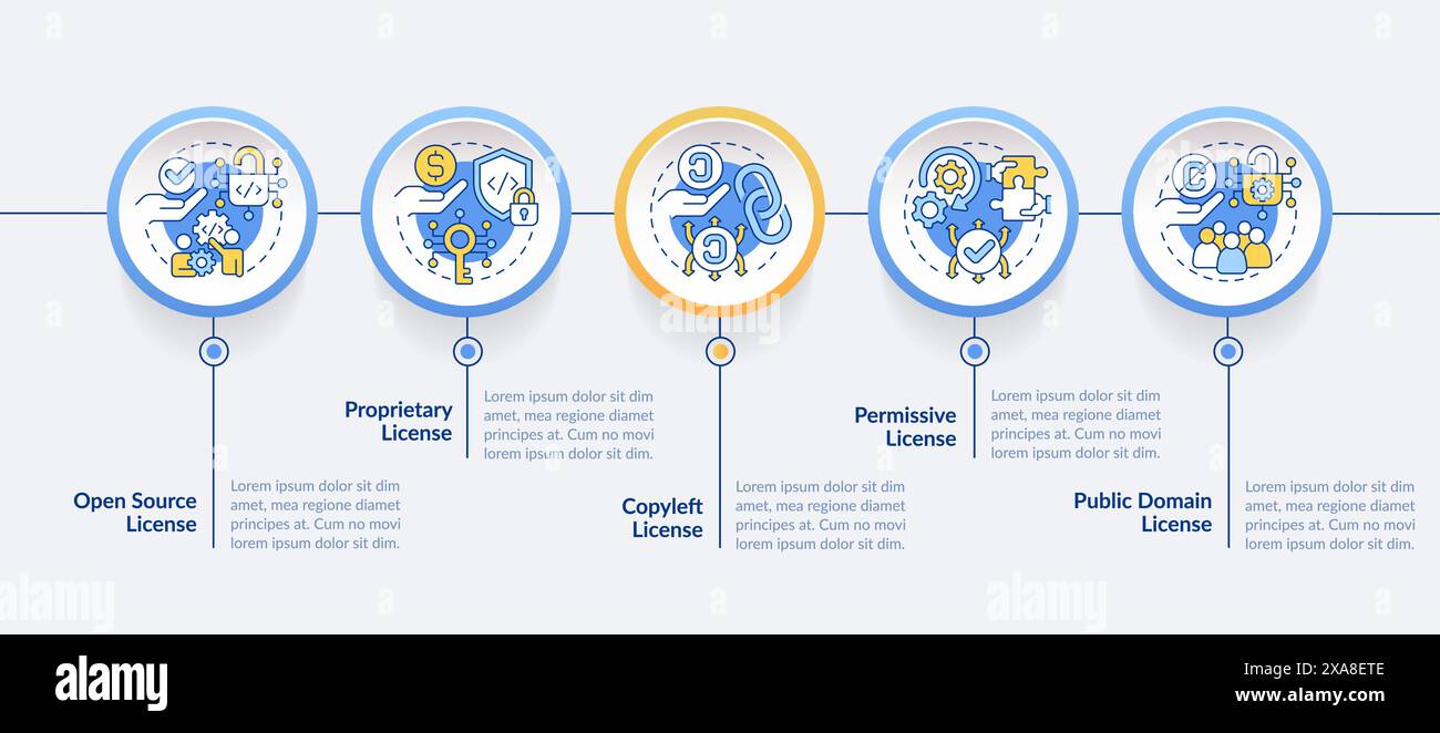 Digital licenses types circle infographic template Stock Vector Image ... Digital licenses types circle infographic template Stock Vector Image ...