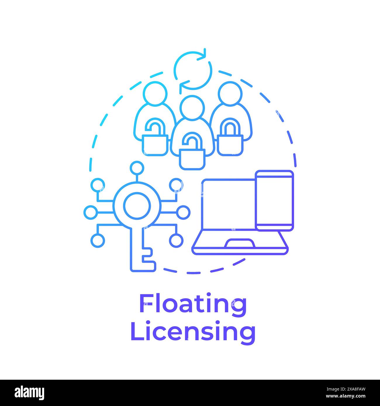 Floating licensing background hi-res stock photography and images - Alamy