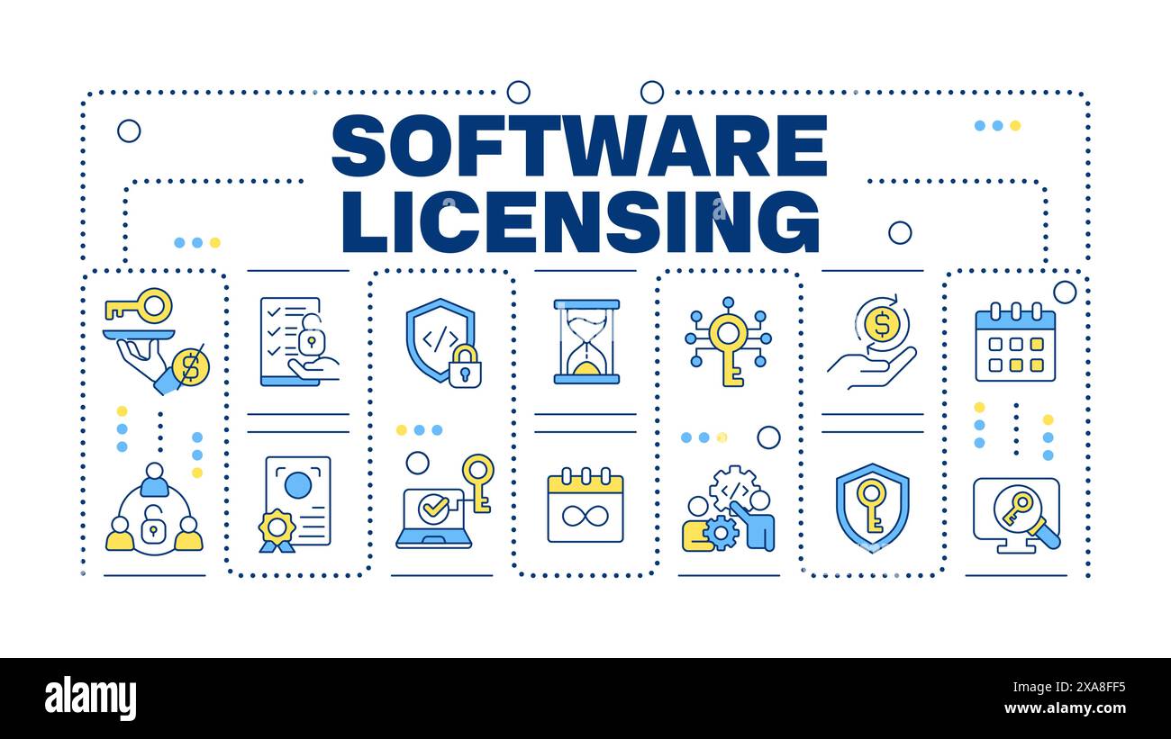 Software isolated word in Stock Vector Images - Alamy