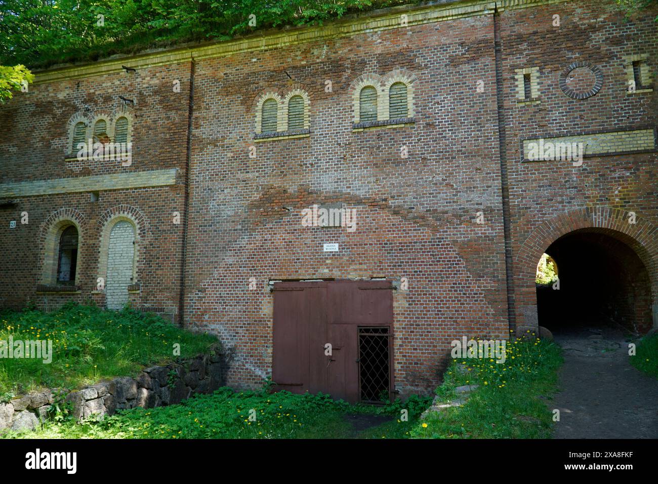 Gizycko, Poland - May 13th 2024 - Barrack building at former Prussian ...