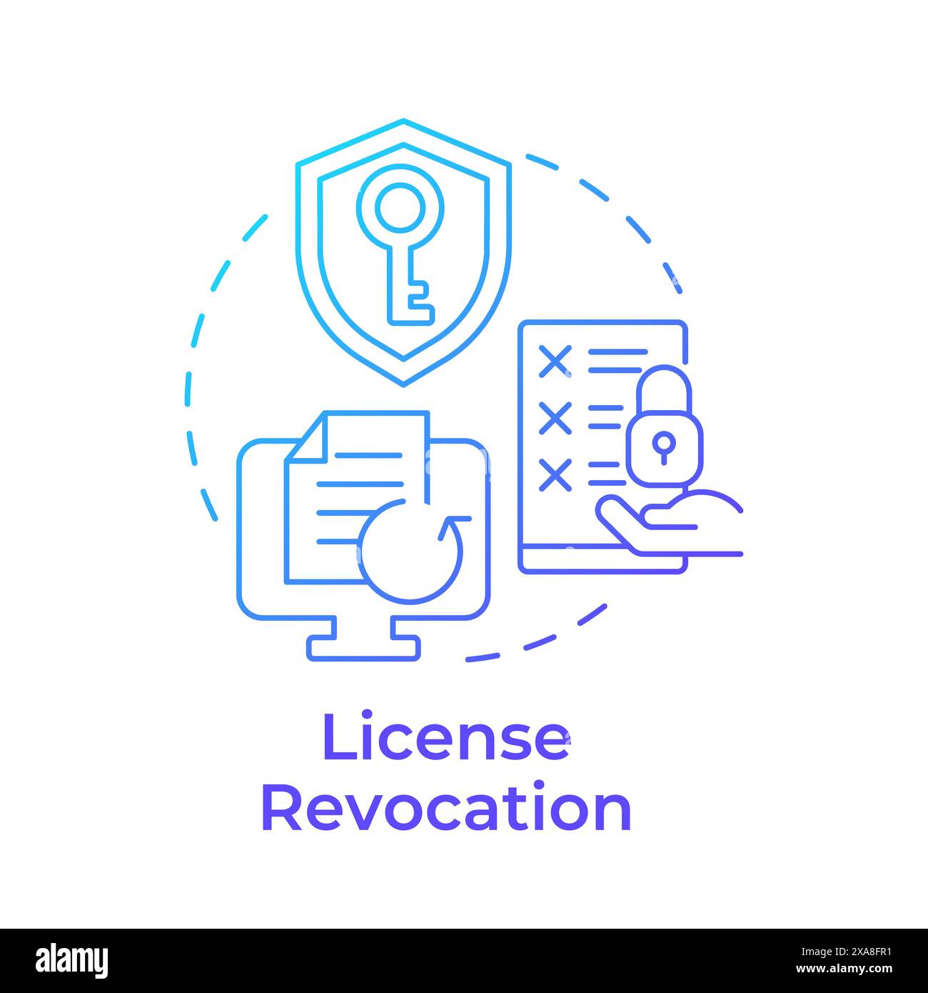 License revocation blue gradient concept icon Stock Vector Image & Art ... License revocation blue gradient concept icon Stock Vector Image & Art ...