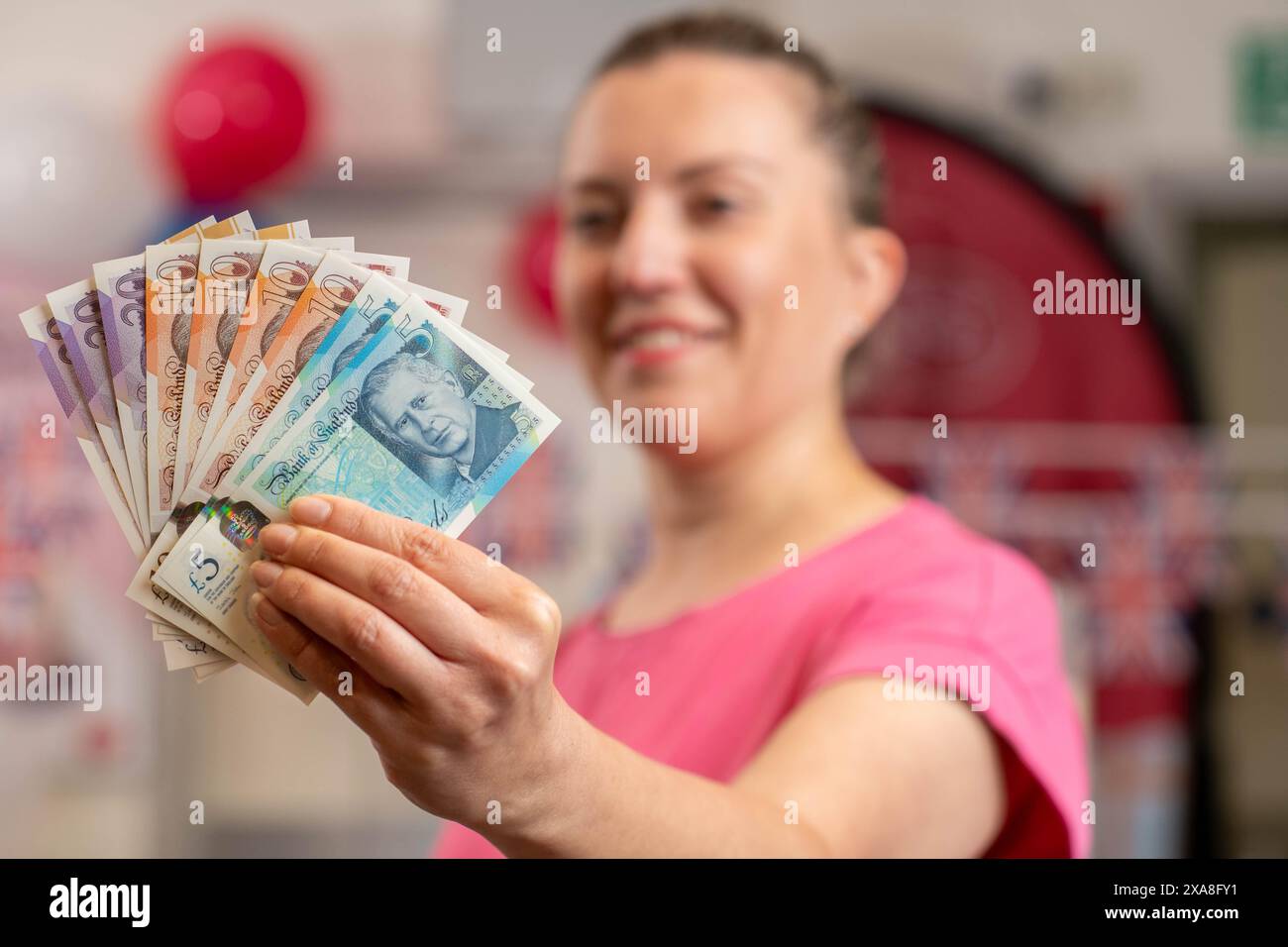 EDITORIAL USE ONLY London Tourist, Paula Cavelius, with the new-look ...