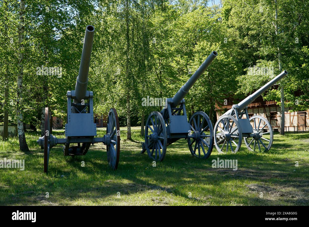 Gizycko, Poland - May 13th 2024 - Cannons at courtyard - former ...
