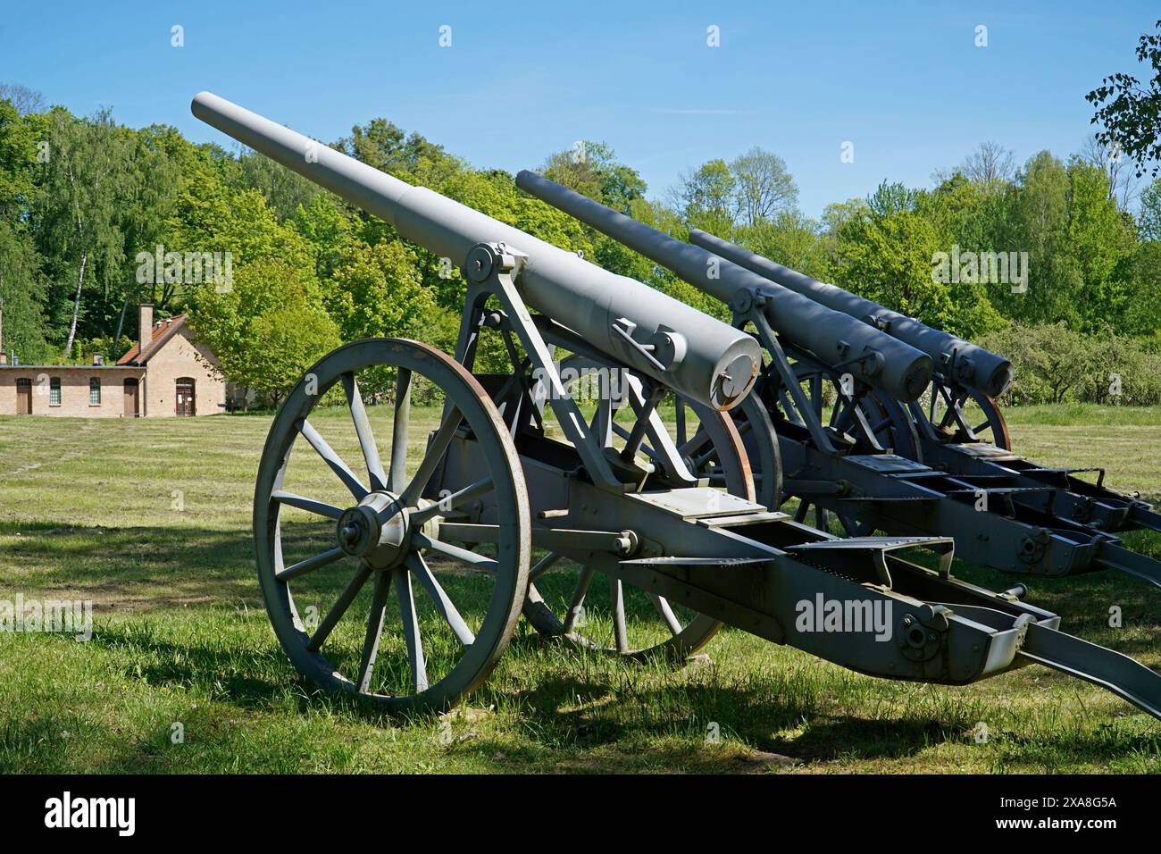 Gizycko, Poland - May 13th 2024 - Cannons at courtyard - former ...